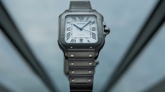 The Ultimate Expression of the Cartier Santos Is in Titanium | WatchTime