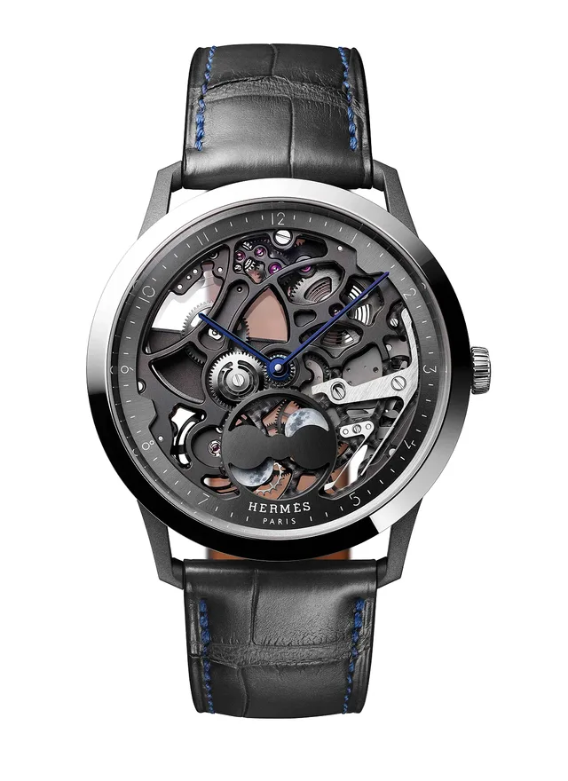 Hermès Slim d'Hermès Squelette Lune Melds Double Moon-Phase with ...