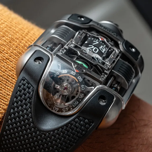 Hands-On Debut: Hublot MP-10 Tourbillon Weight Energy System Titanium ...